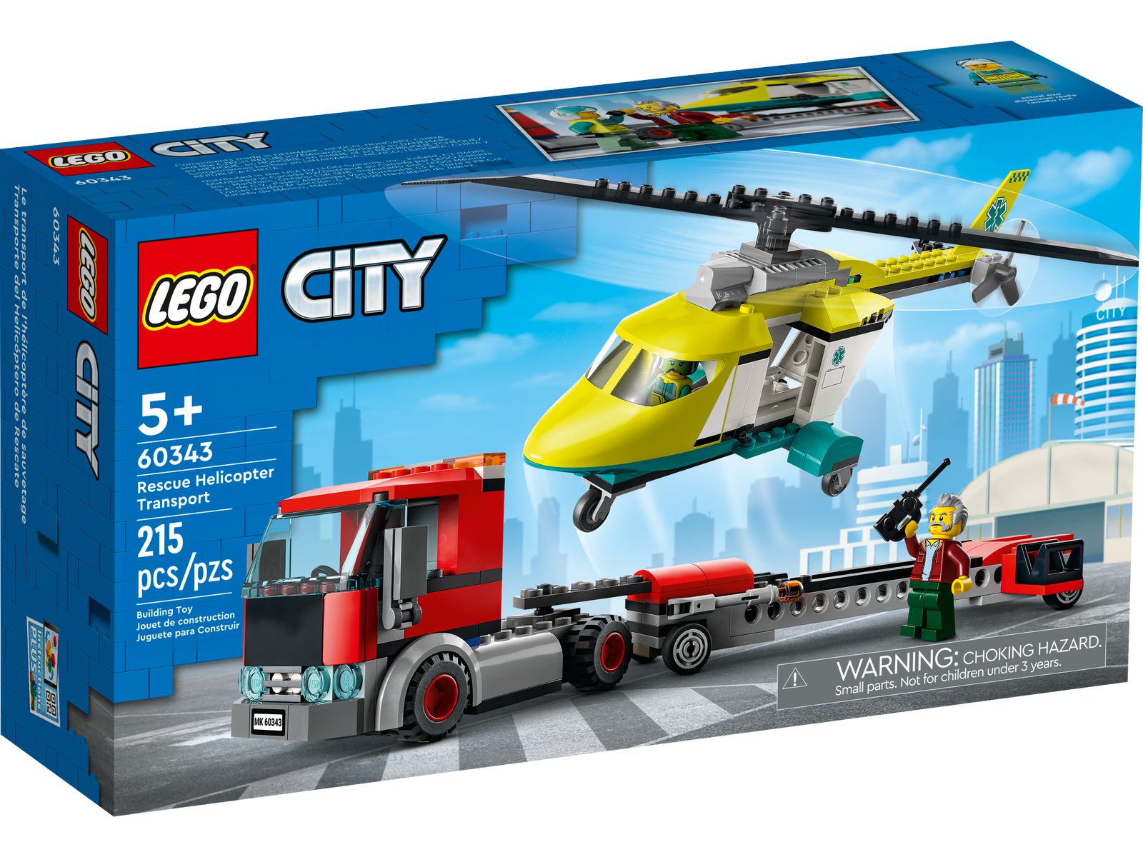 Lego City Laweta z Helikopterem Ratunkowym 60343 - HEY&PLAY! Lego City Laweta z Helikopterem Ratunkowym 60343 - HEY&PLAY!
